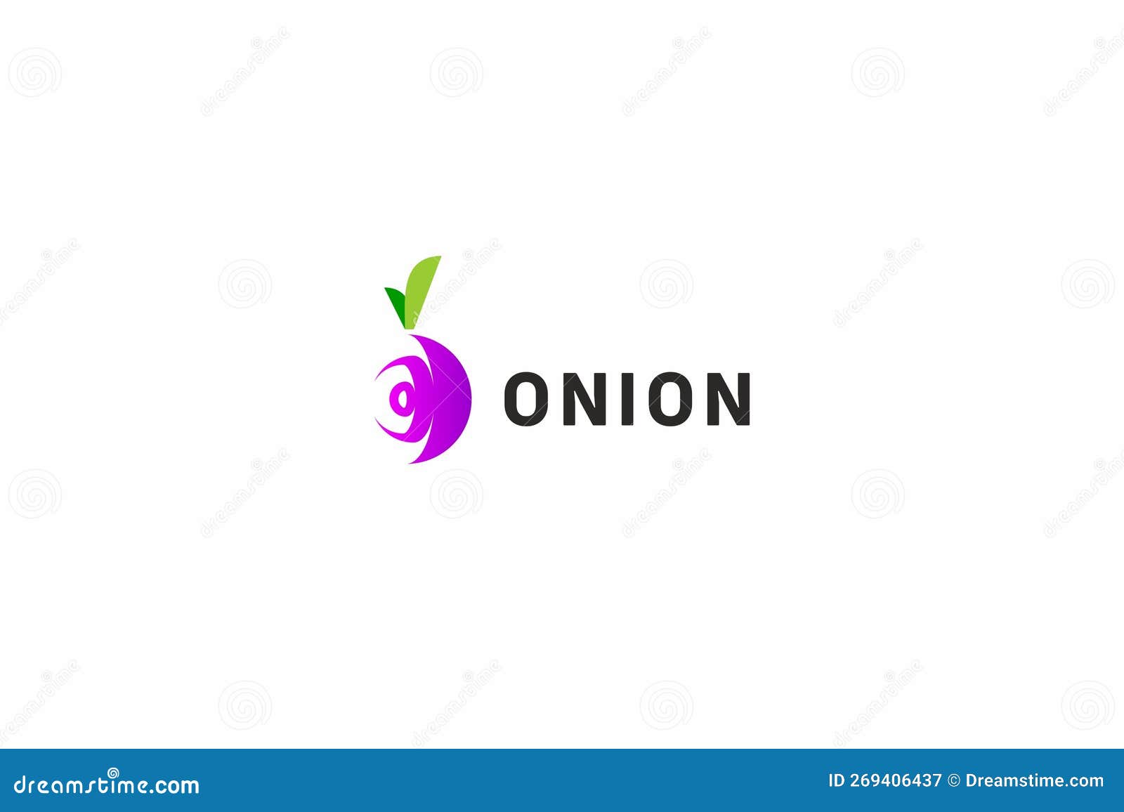 Onion logo design solution stock vector. Illustration of brand - 269406437