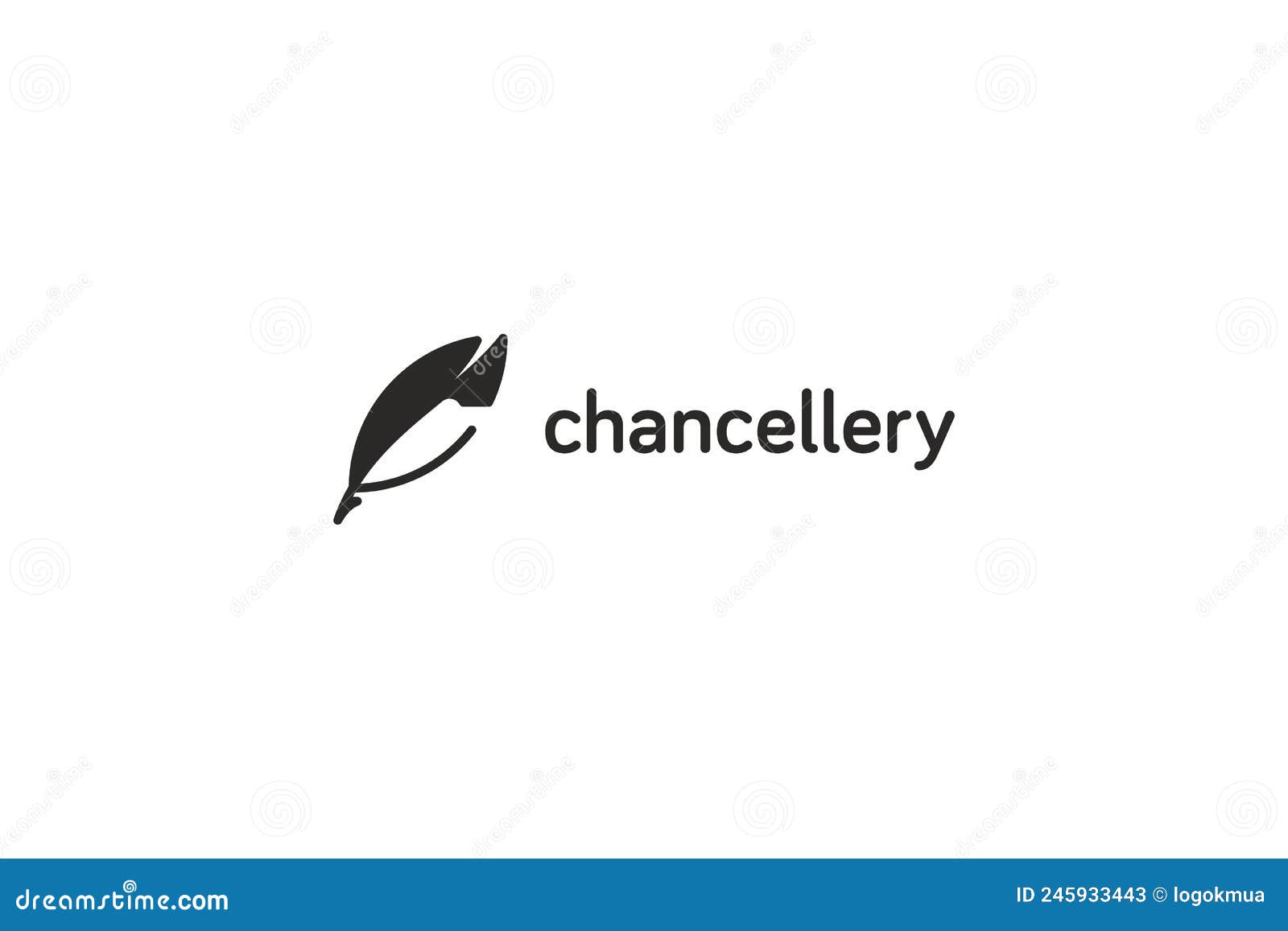 Logo Design for Chancellery Stock Vector - Illustration of logo, bird ...
