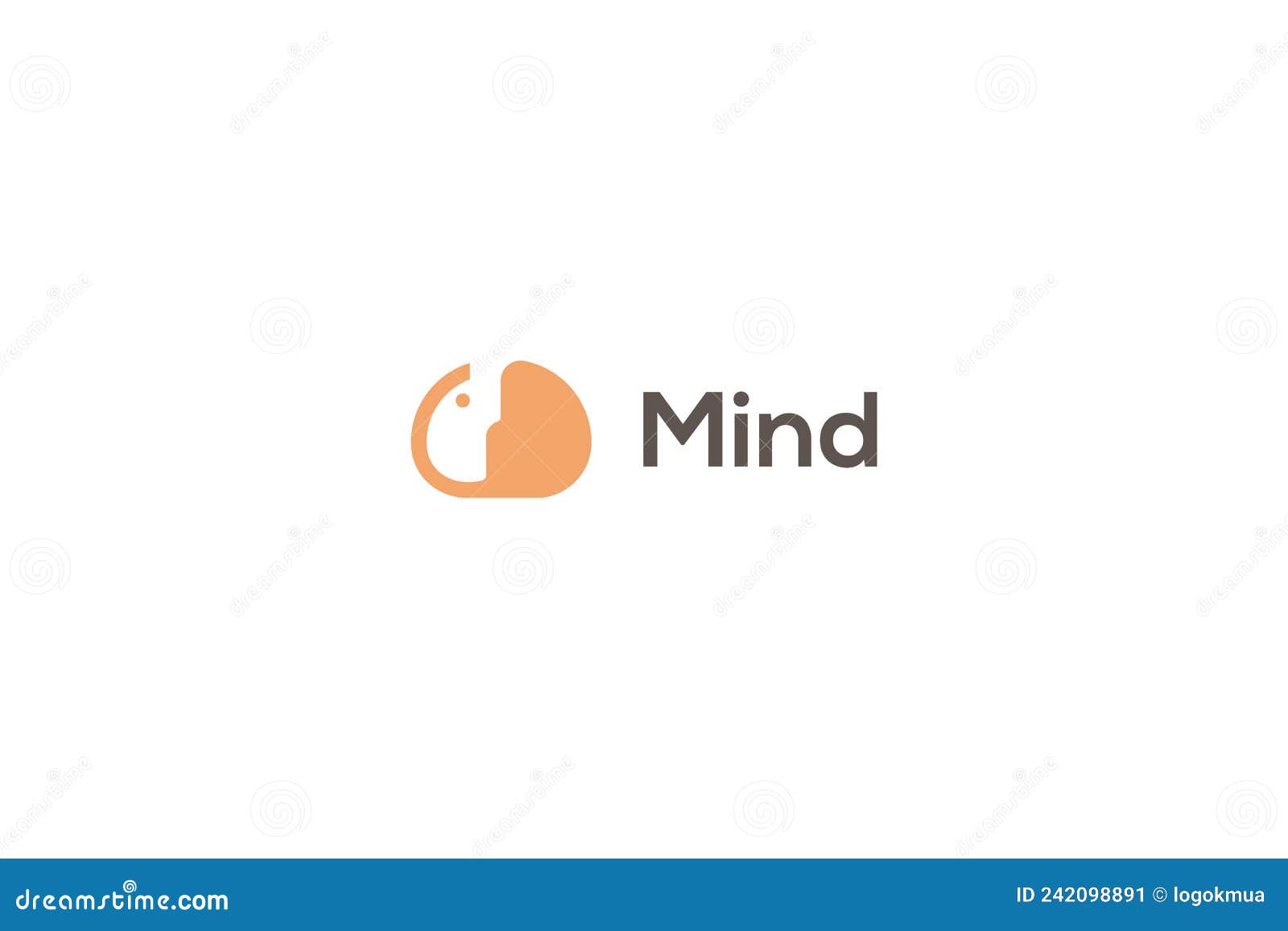 Template Logo for Mind or Brain Thematic Stock Vector - Illustration of ...