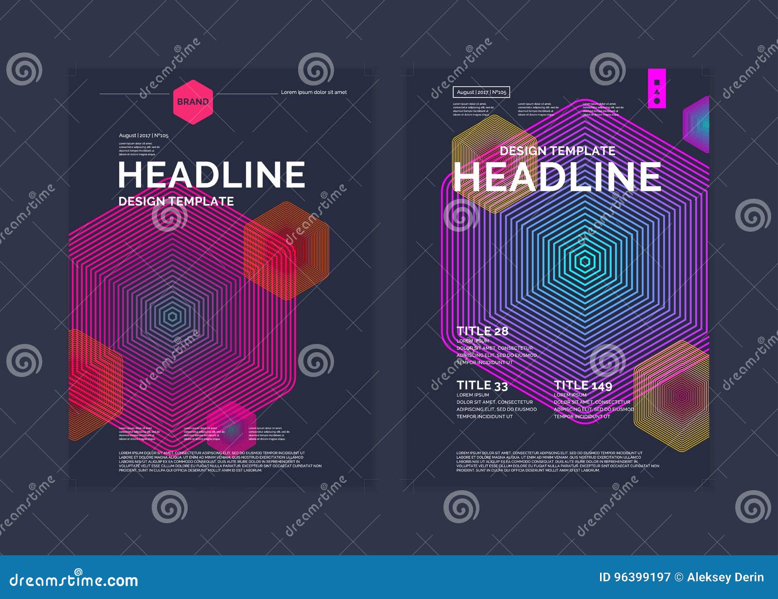 Template for a Magazine about Music, Modern Poster. Stock Vector ...
