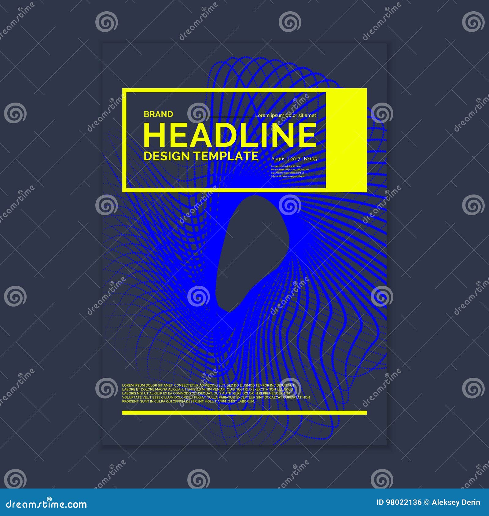 Template for a Magazine about Music, Modern Poster. Stock Vector ...