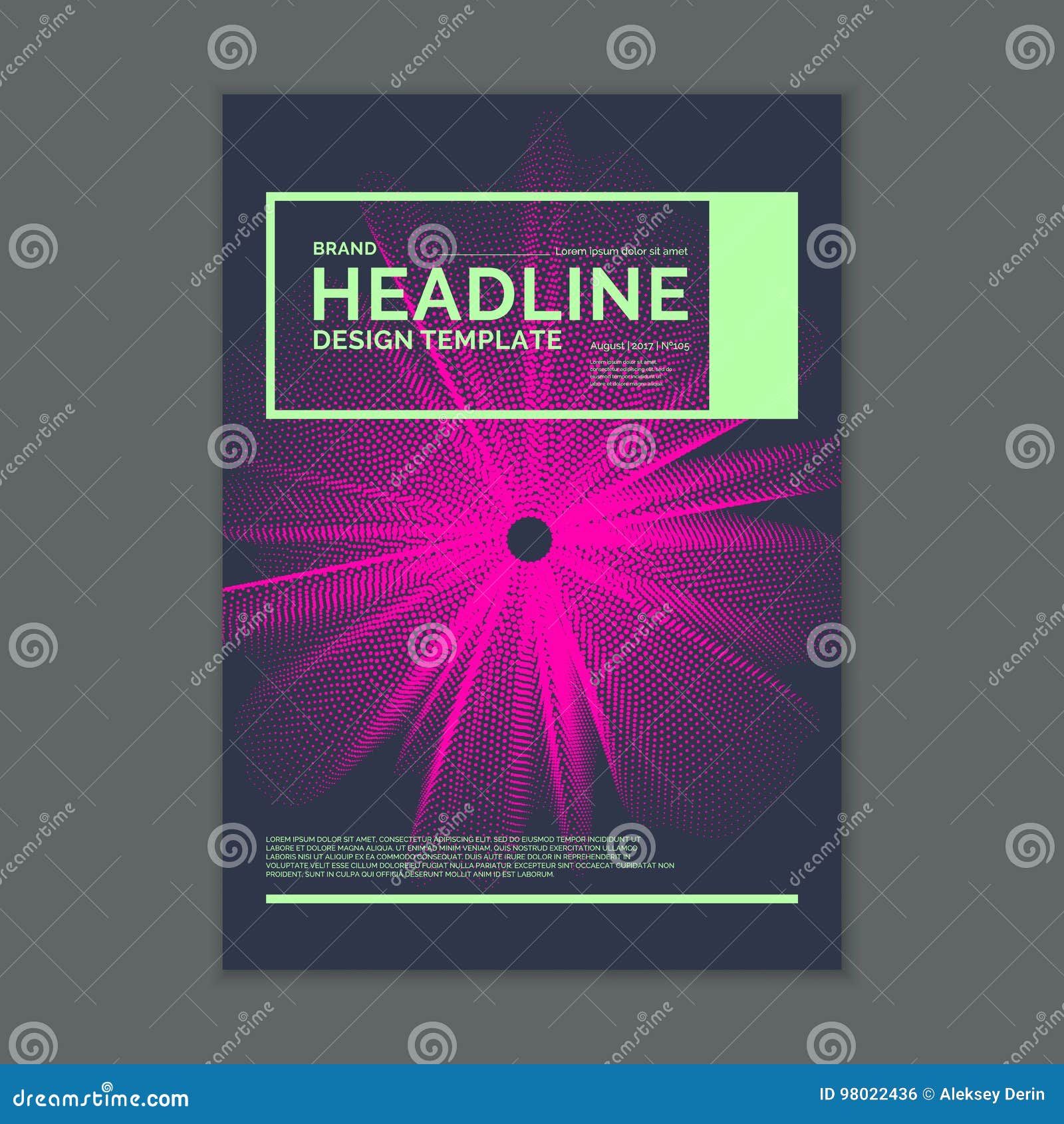 Template for a Magazine about Music, Modern Poster. Stock Vector ...