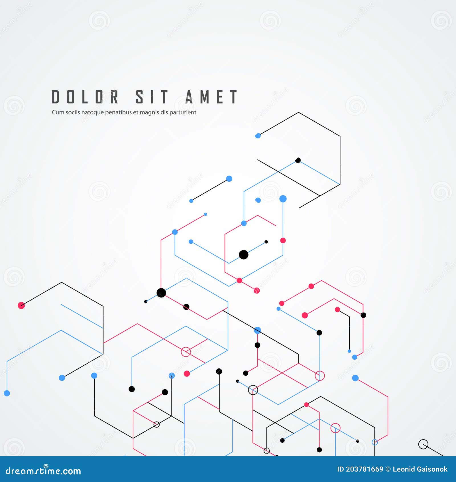 Template for Medical Design. Abstract Science Connect Hexagons Stock ...