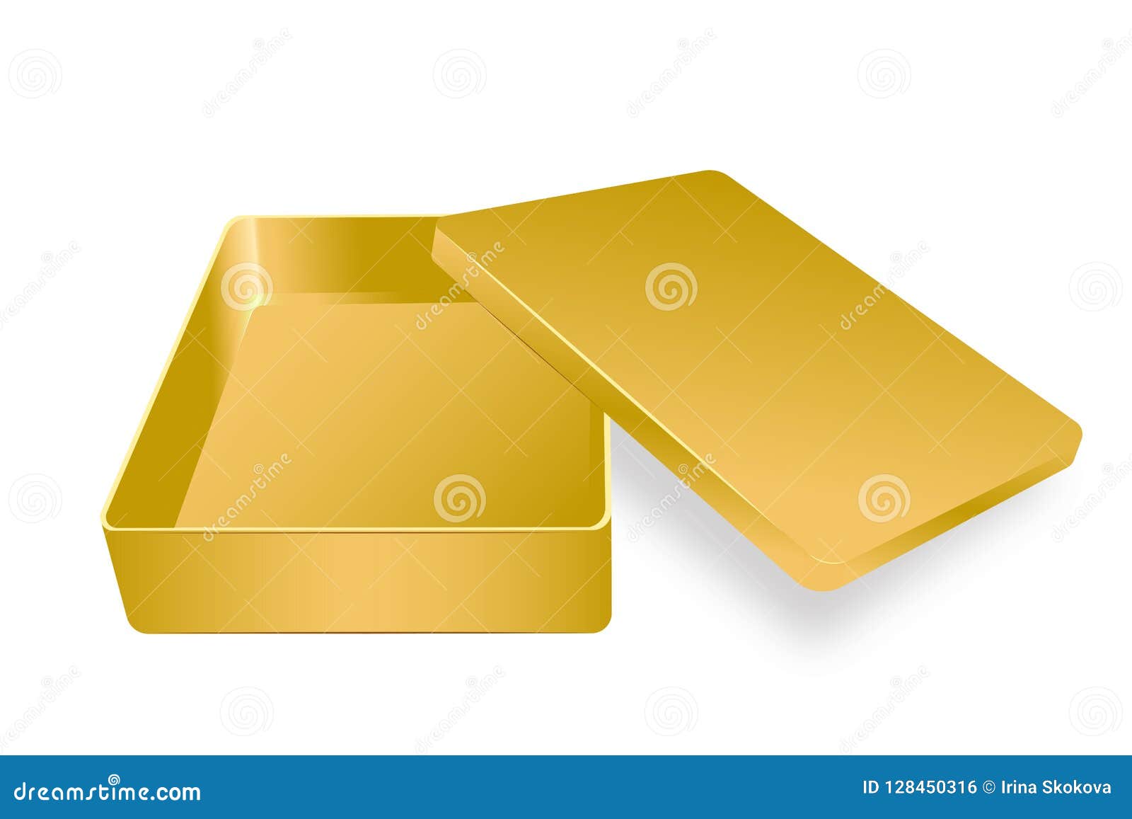Set of Vector Metal Boxes. Gift Boxes Stock Vector - Illustration of ...