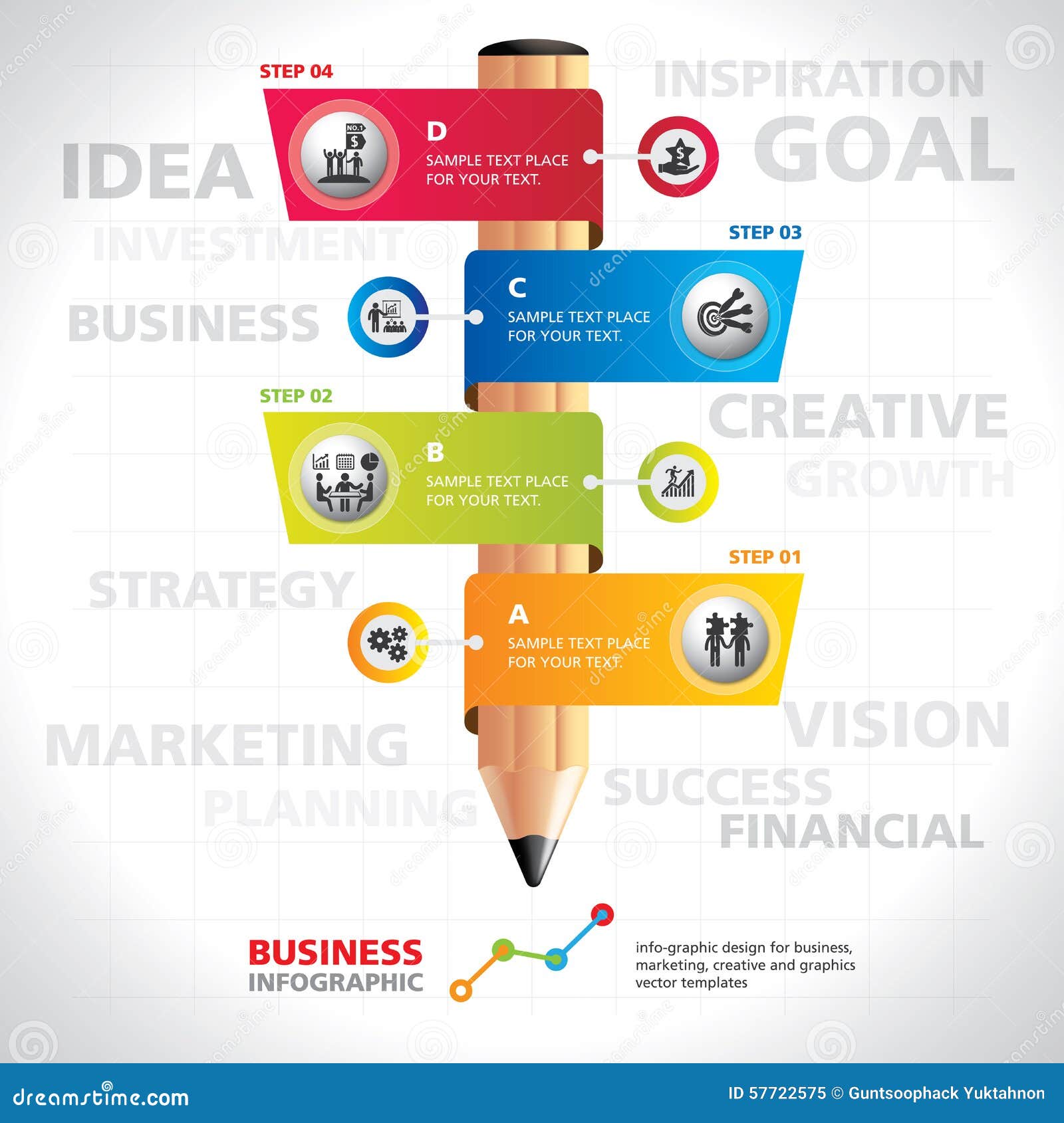 Template Modern Info Graphic Design. Stock Vector - Illustration of ...