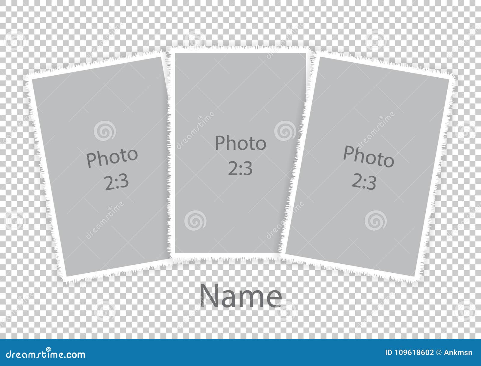 Template Modern Photoframes Soft White Frames Stock Vector ...