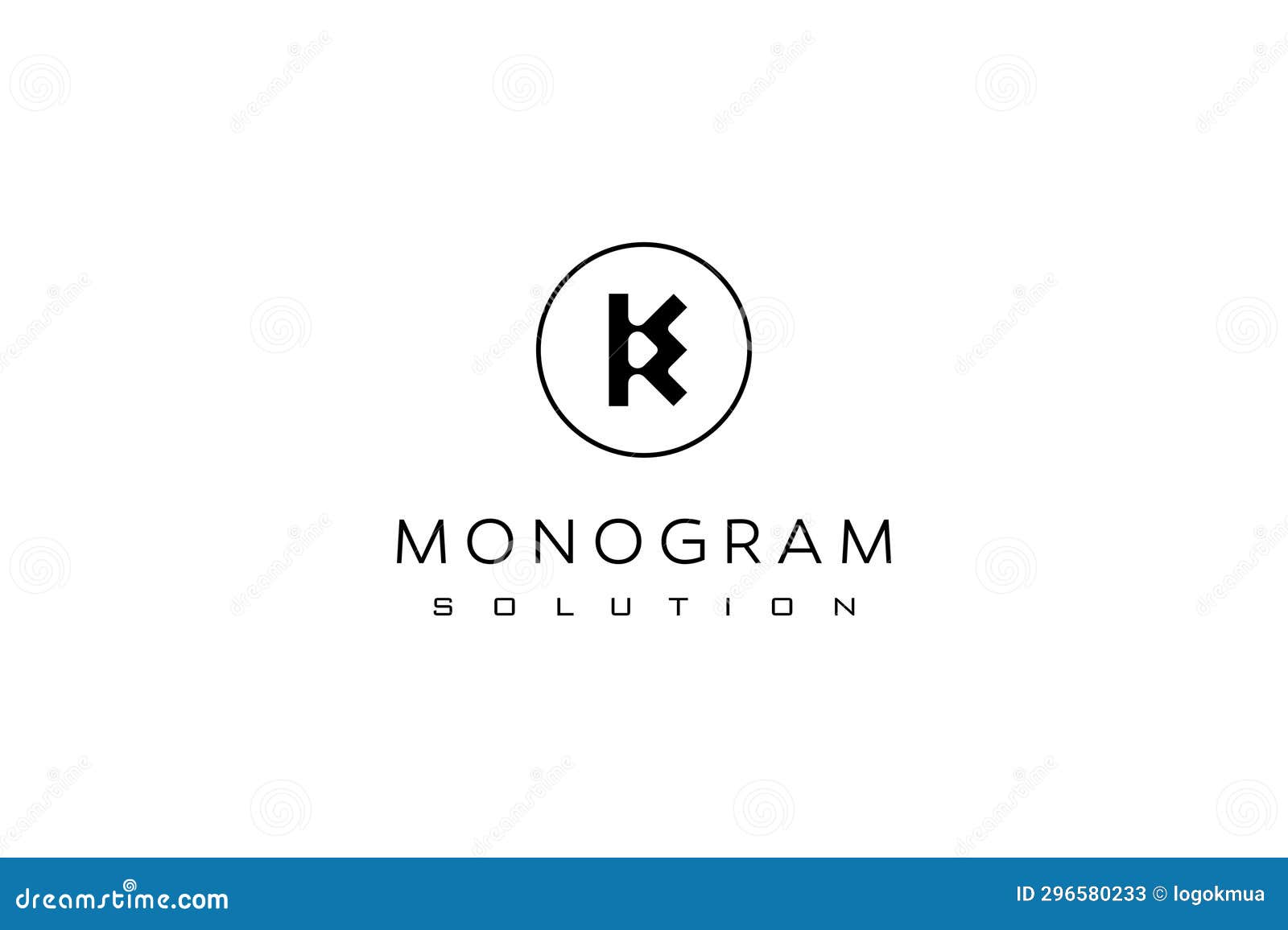 Template Monogram Logo Design Solution with Inscripted in Letters: K, R ...