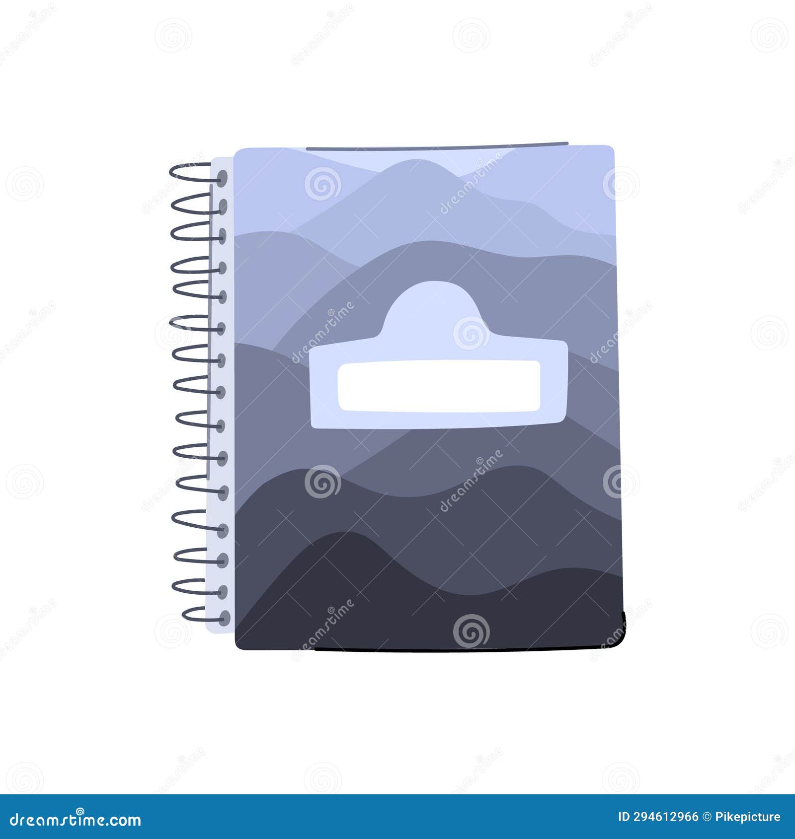 Template Notebook Cartoon Vector Illustration Stock Vector ...