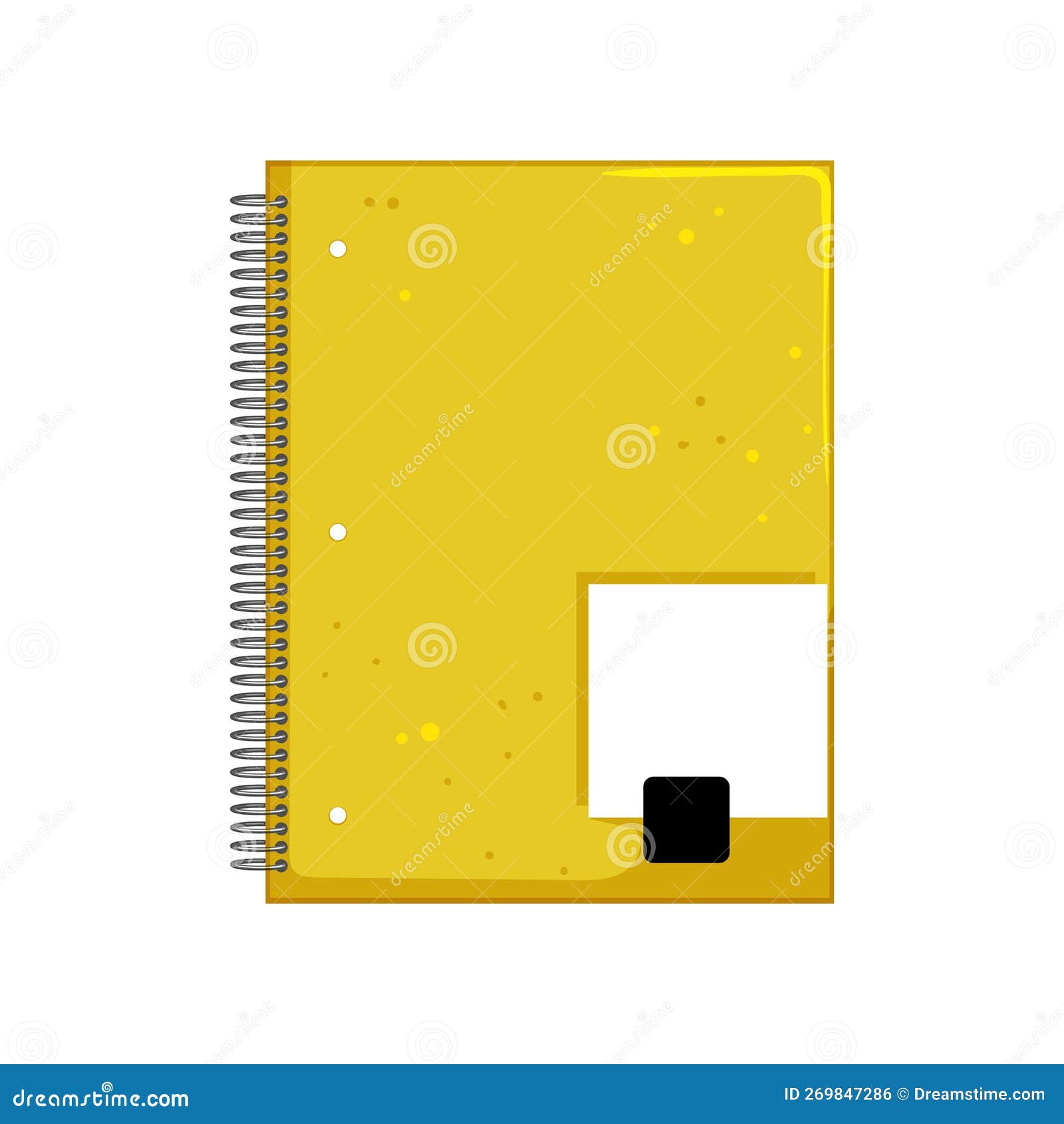 Template Notebook Cartoon Vector Illustration Stock Vector ...