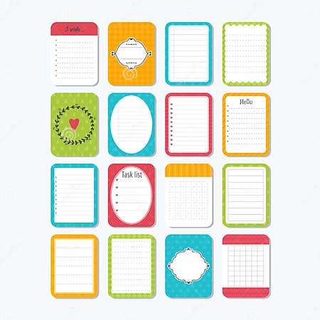 Template for Notebooks. Collection of Various Note Papers. Notes ...