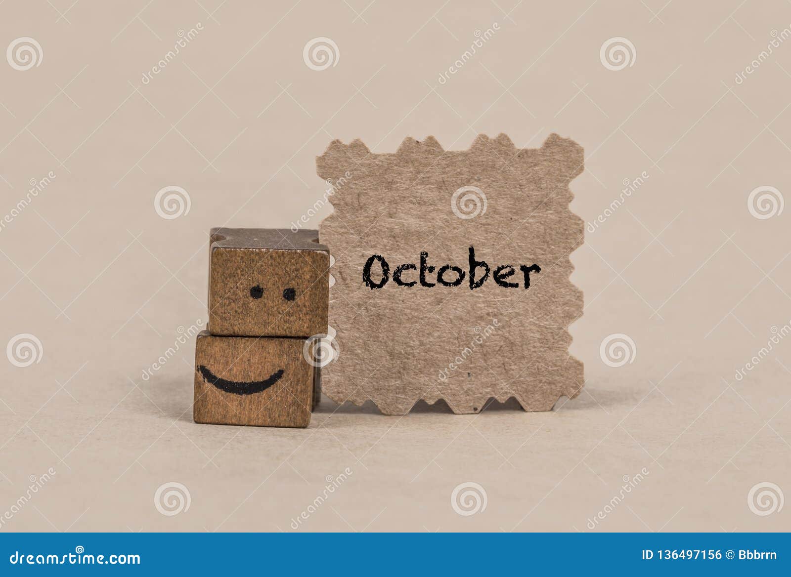 Template for October with a Smiley Icon Stock Photo - Image of happy ...