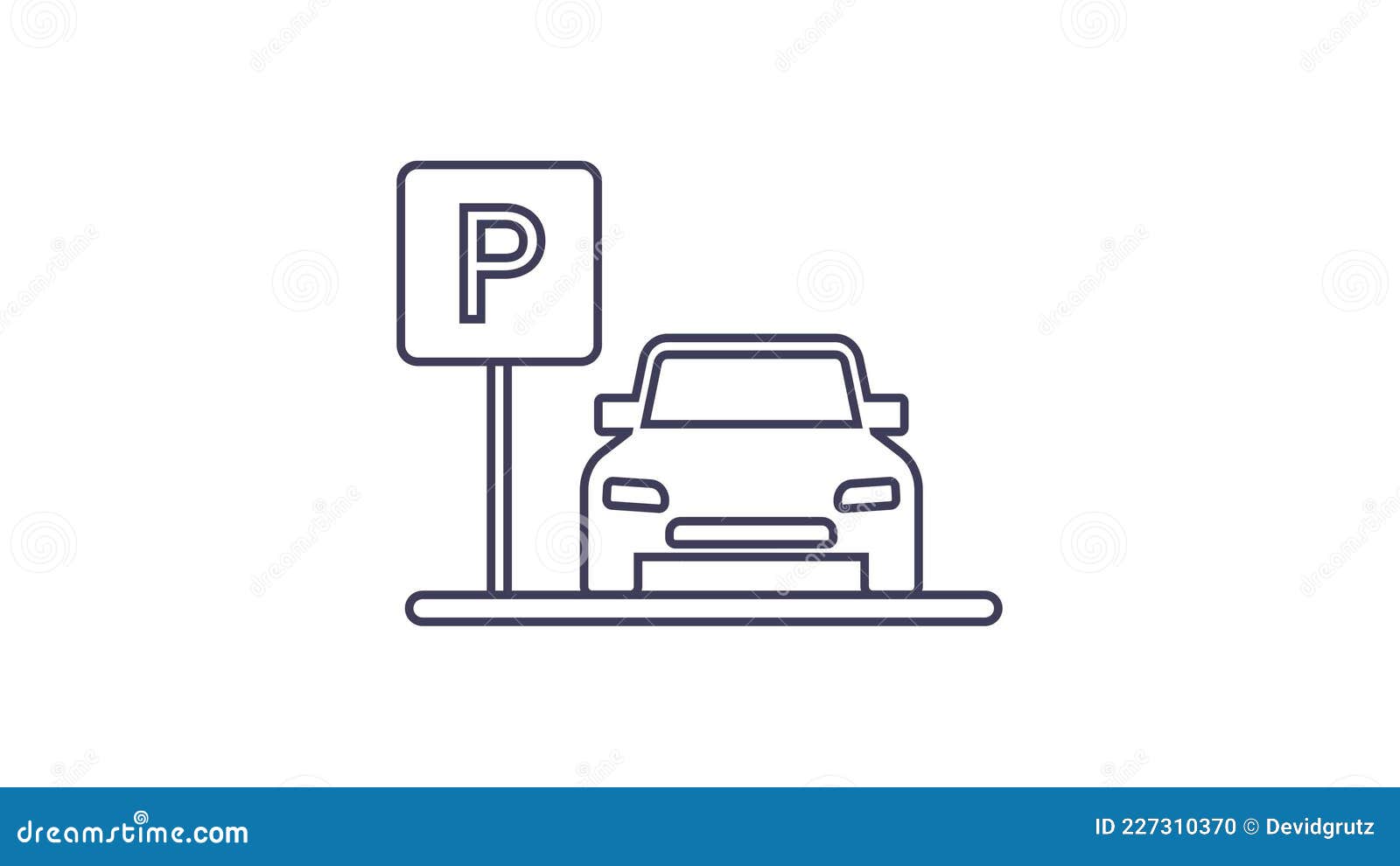 Template with Parking. Logo, Icon, Label. Parking. Motion Graphics ...
