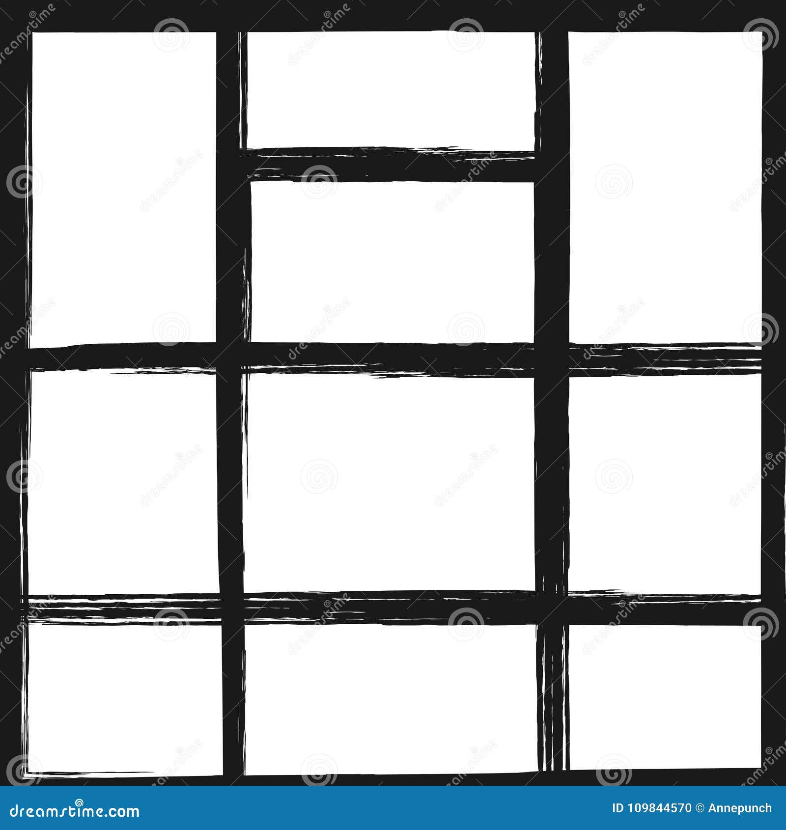 Template Photo Collage Square Background Rectangular Frames Clipart And ...