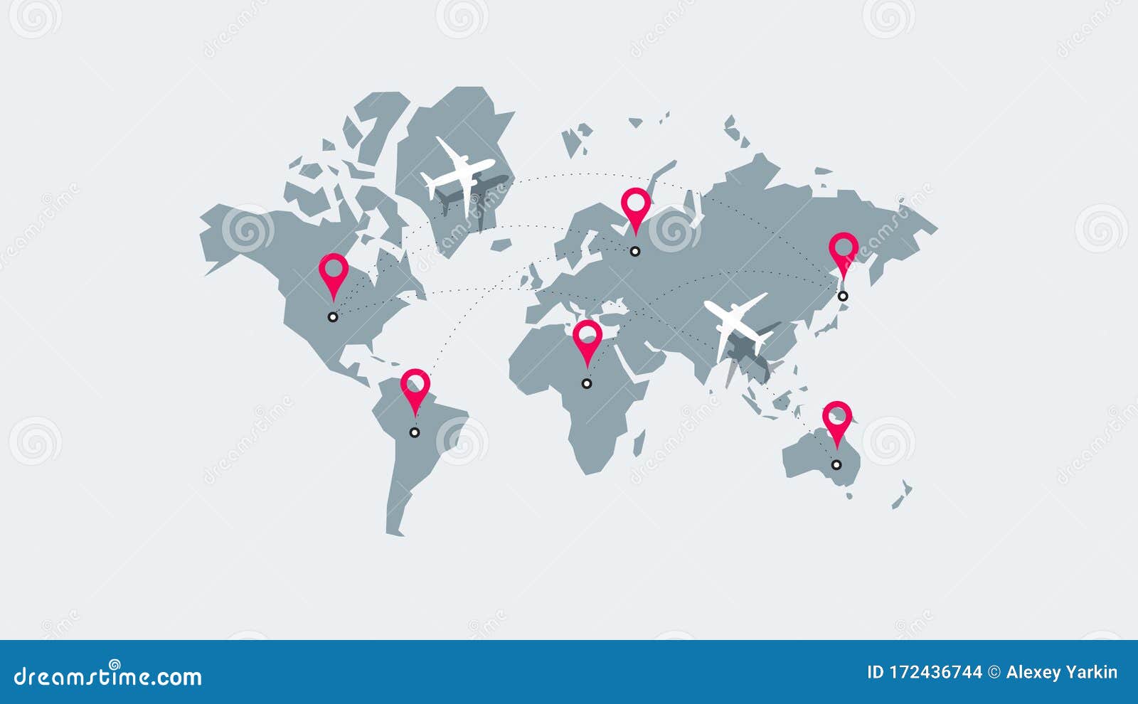 Template for Plane Tracking Design. Stock Vector - Illustration of ...