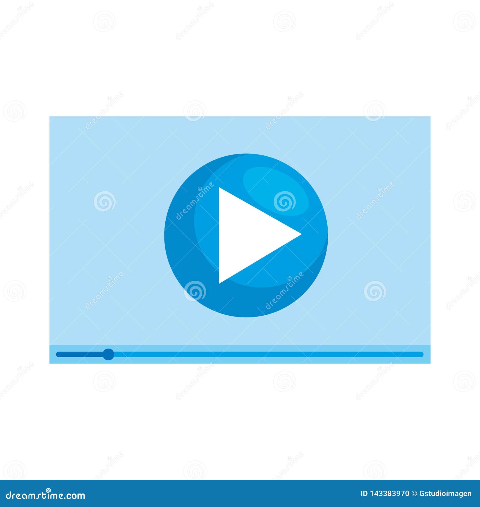 Template with play button stock vector. Illustration of symbol - 143383970