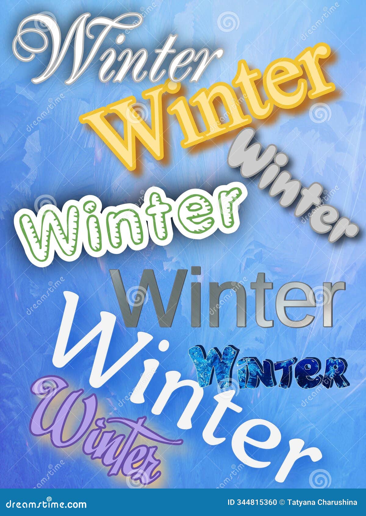 Template, Postcard with Text, Screensaver Stock Illustration ...