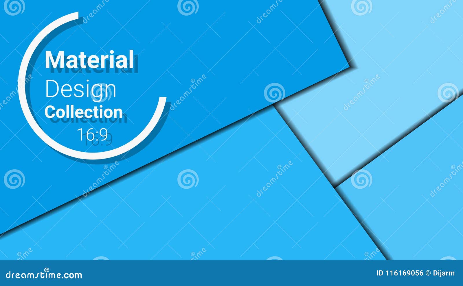 Template for Presentation in 16: 9 Format Stock Illustration ...