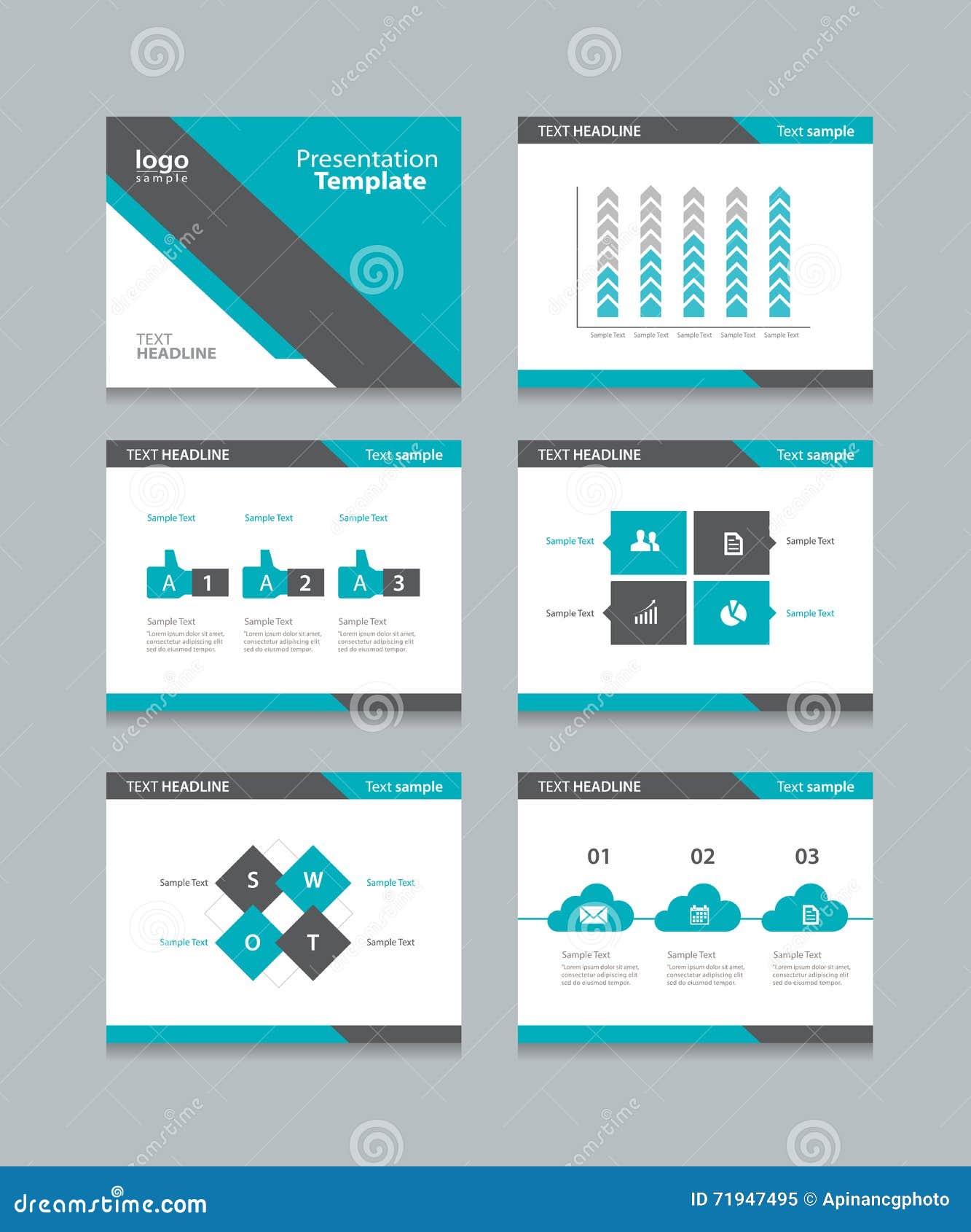 Template Presentation Slides Background Design Stock Vector ...