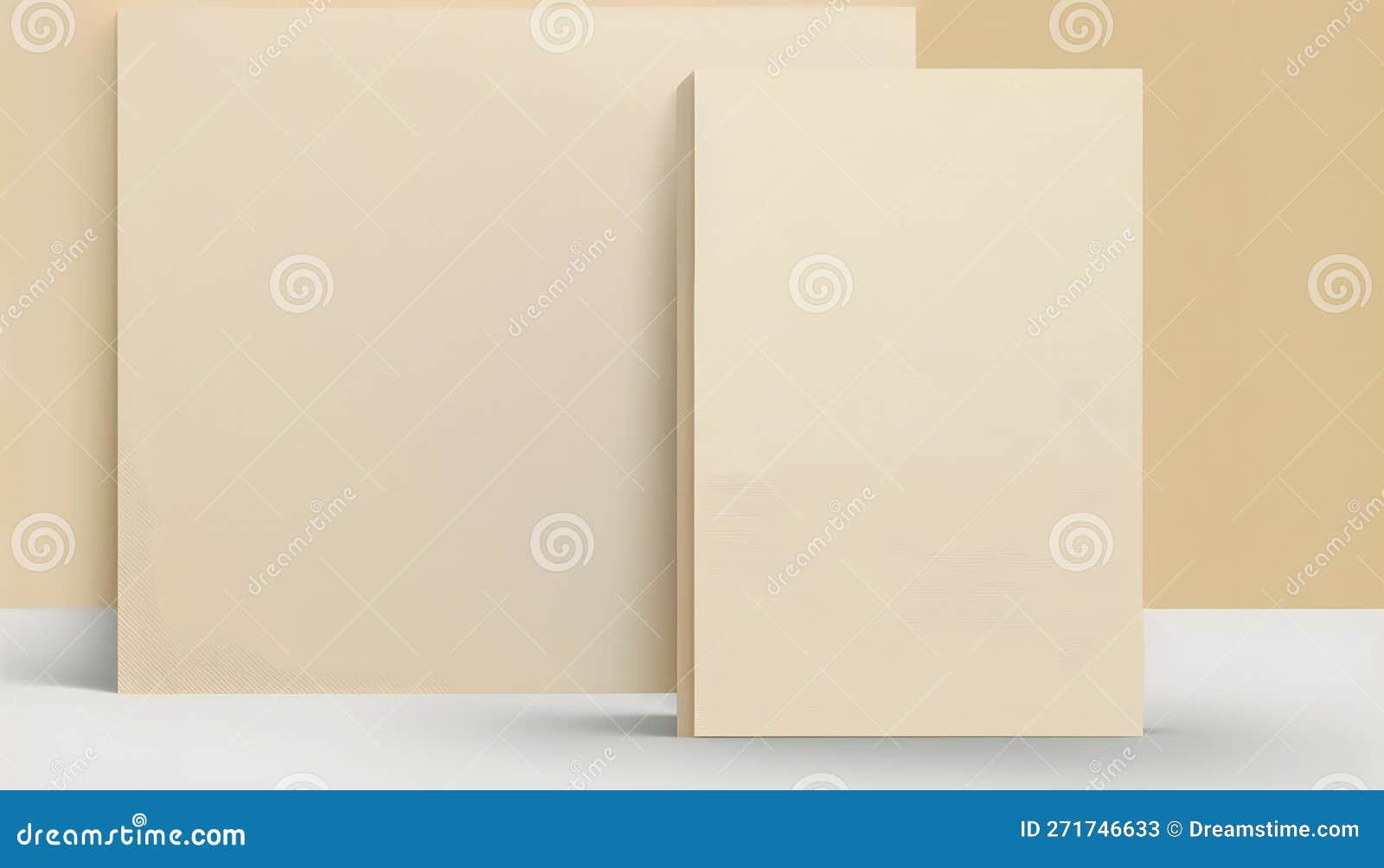 Template for Product Presentation. Blank Paper Brochure Mockup Abstract ...