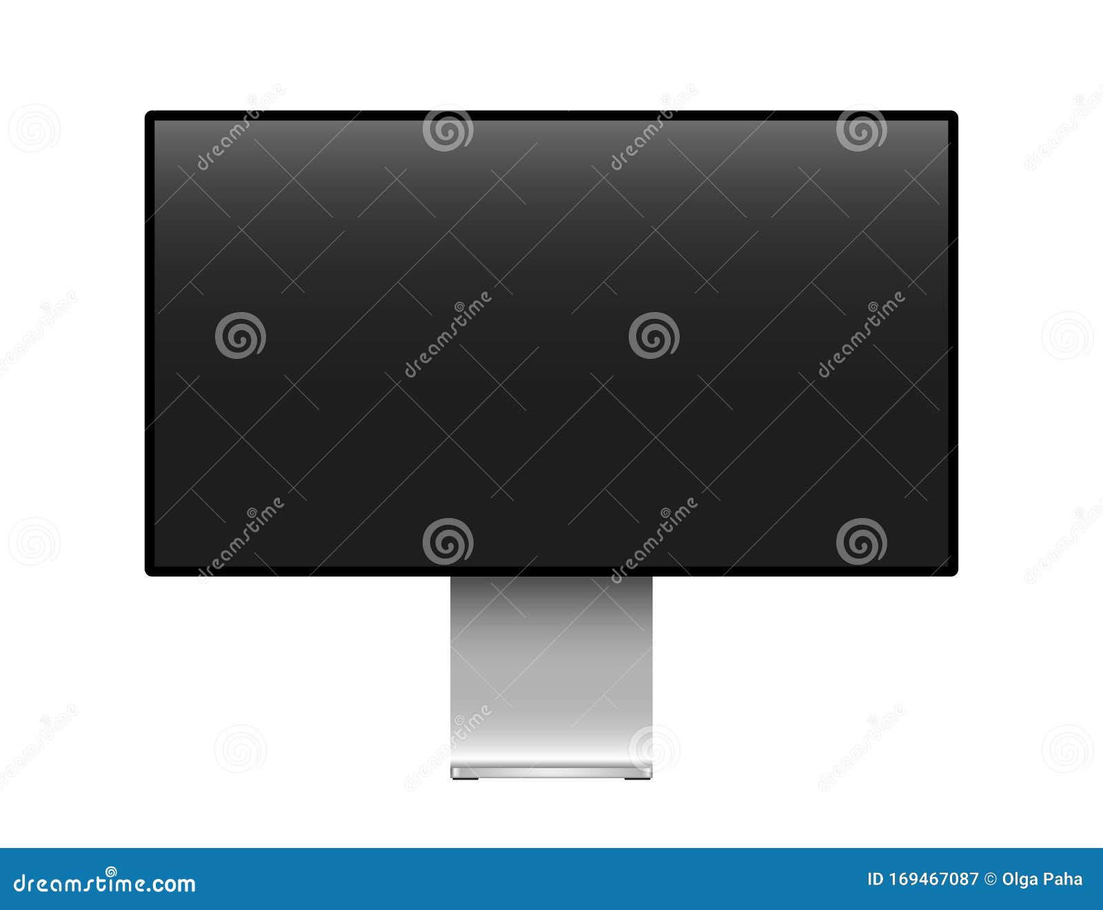 Computer Monitor Template Big Stock Vector - Illustration of ...