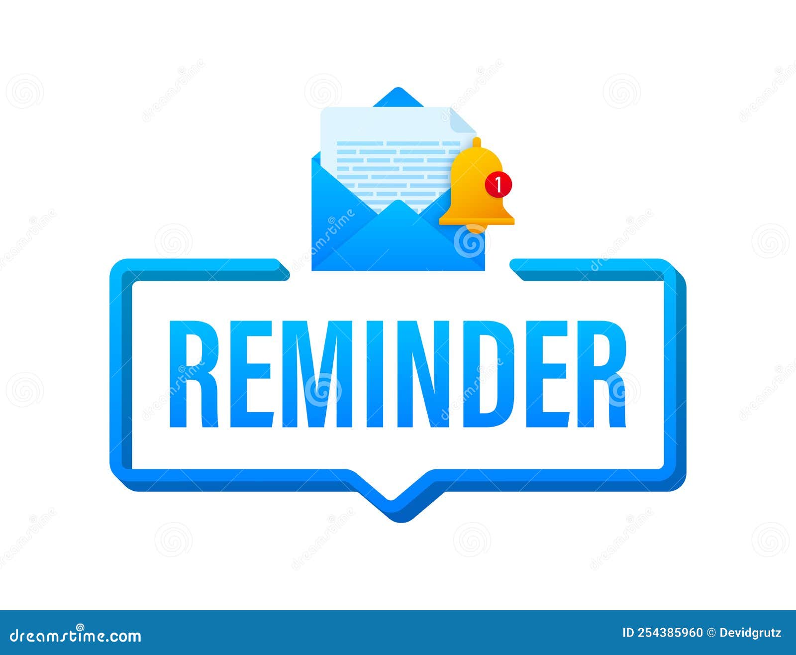 Template with Reminder. Calendar Deadline Stock Vector - Illustration ...