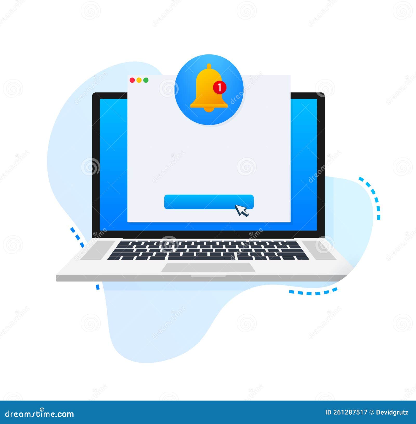 Template with Reminder. Calendar Deadline Stock Vector - Illustration ...