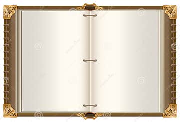 Template Retro Open Magic Book with Empty Pages Stock Vector ...