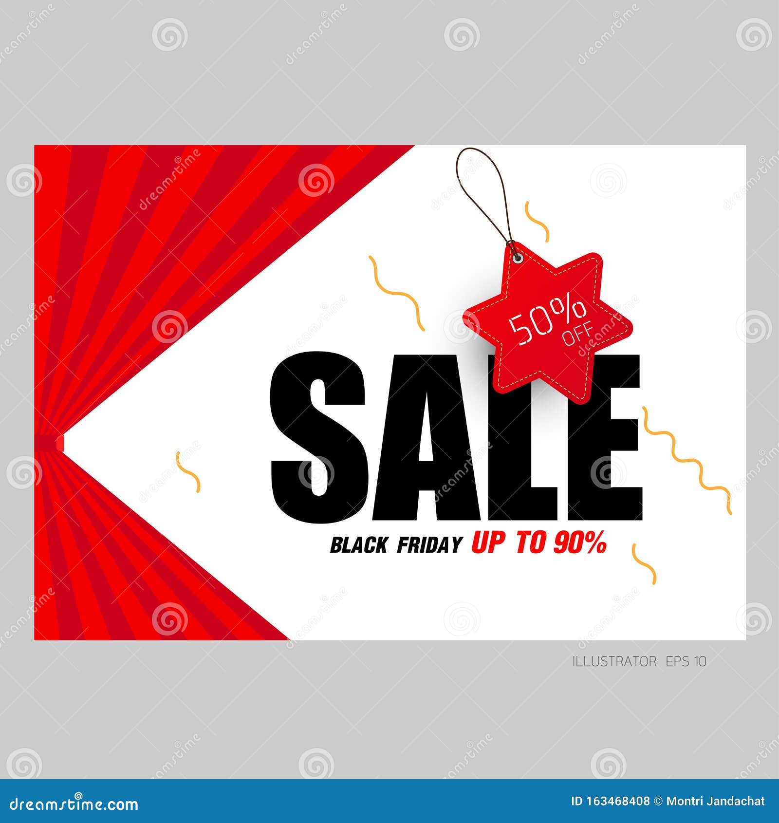 Template Sale Poster Banner. 50 Off Sale Stock Vector - Illustration of ...
