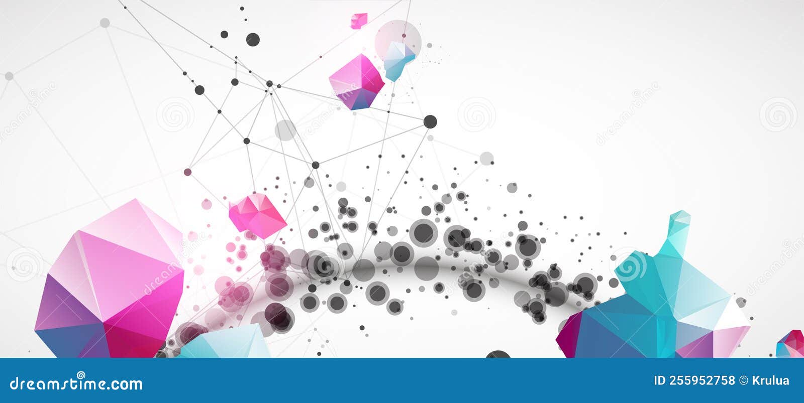 Template for Science and Technology Presentation with Connecting Dots ...