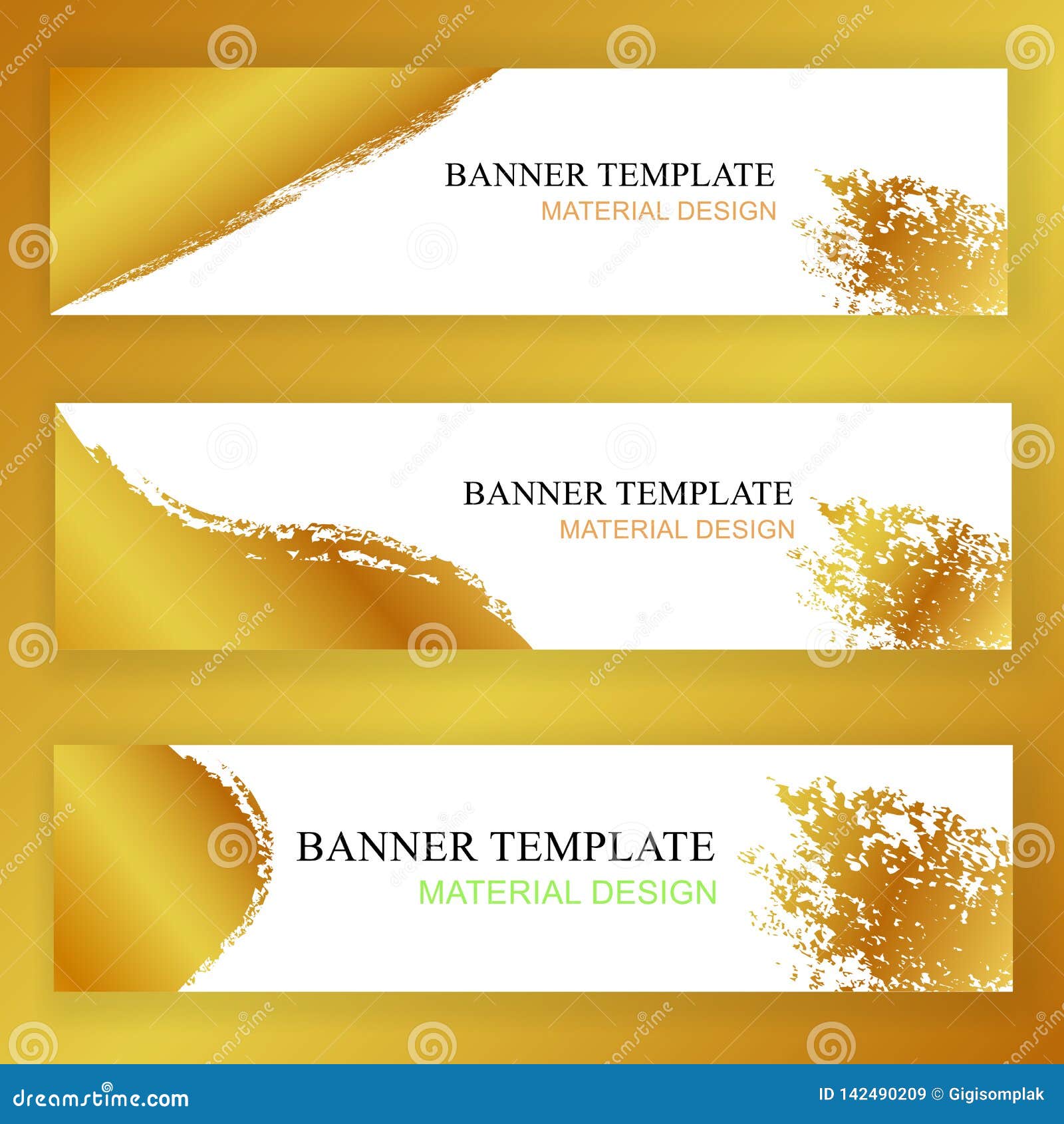 Template Scribble Golden Crayon Banner Stock Vector - Illustration of ...