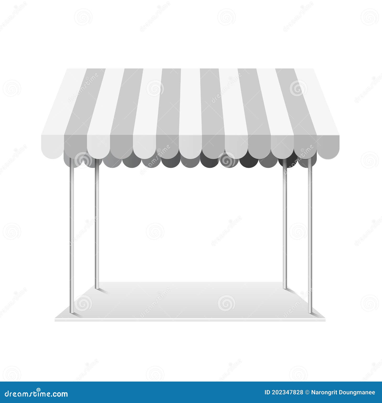 Template Shopping Stand or Blue Booth Vector Illustration EPS10 Stock ...