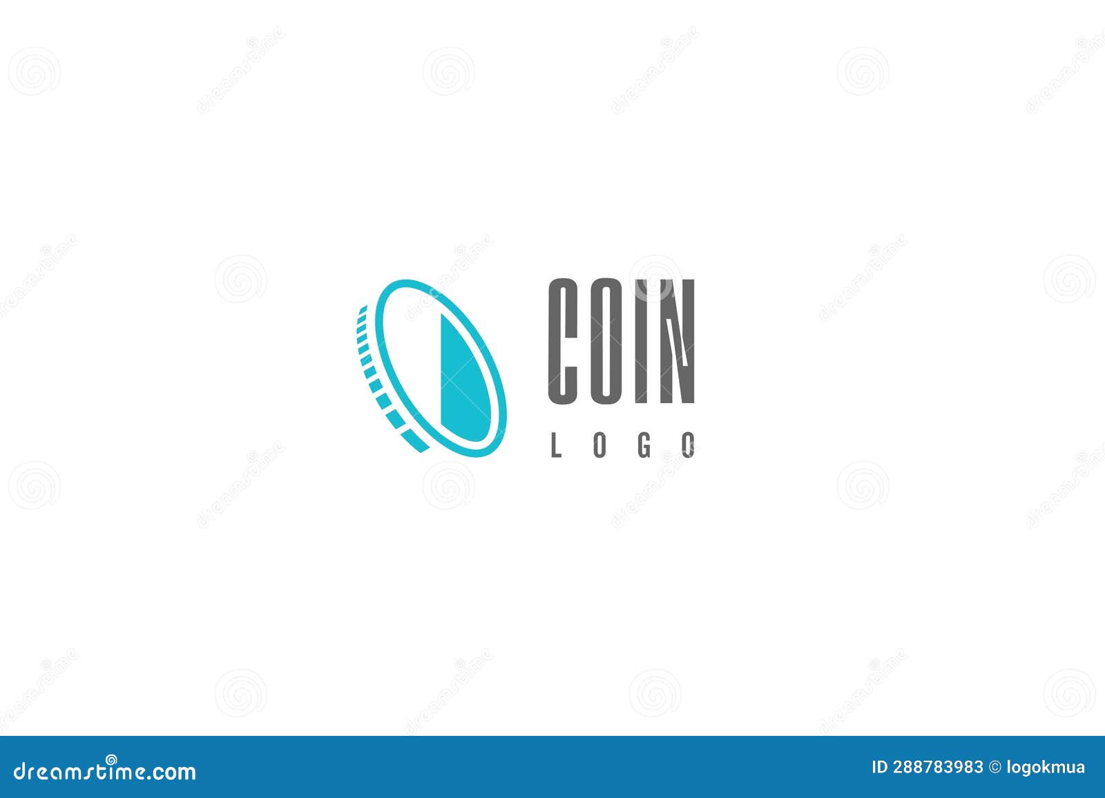 Template simpel coin logo stock vector. Illustration of curves - 288783983