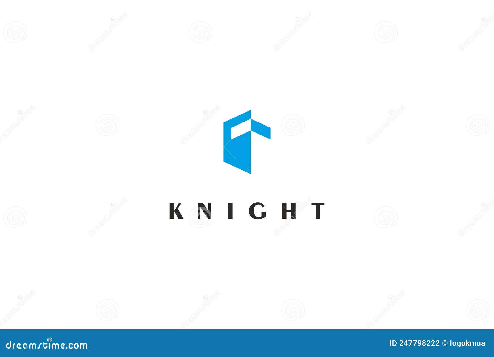 Template Simple Knight Logo Design Solution Stock Vector - Illustration ...