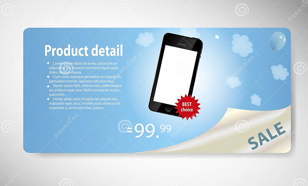 Template for Smart Phone and Mobile Phone Banner Stock Vector ...