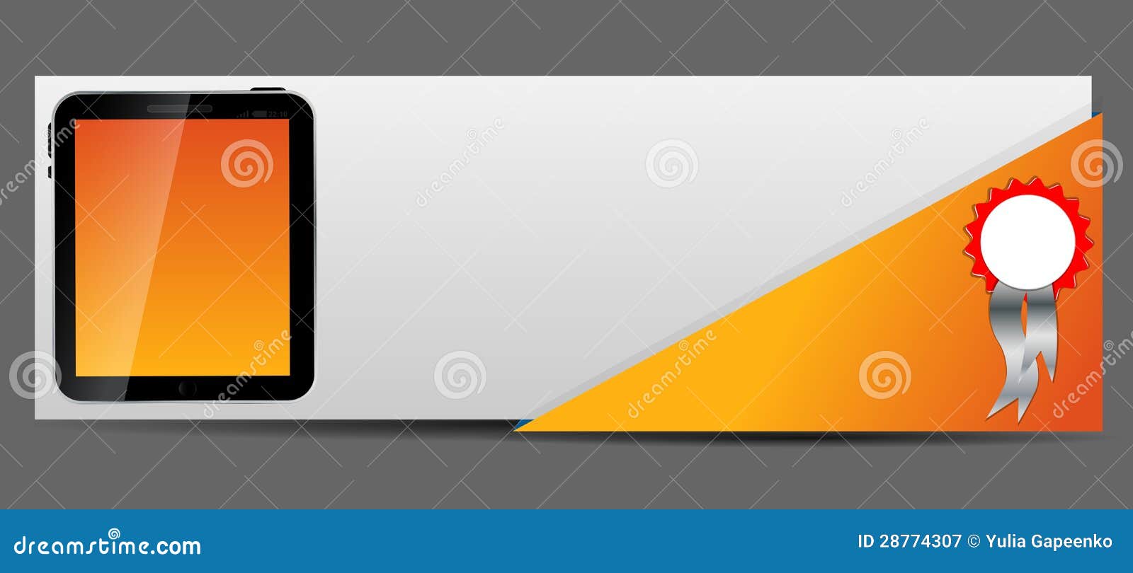 Template for Smart Phone and Mobile Phone Banner Stock Vector ...