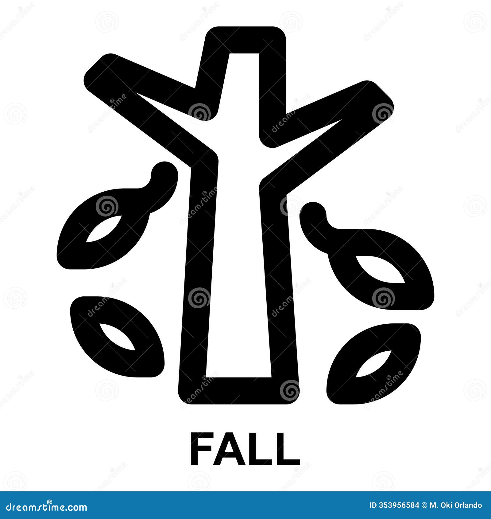 Fall, Autumn, Leaf, Tree, Weather, Season, Ecology, Nature Outline Icon ...