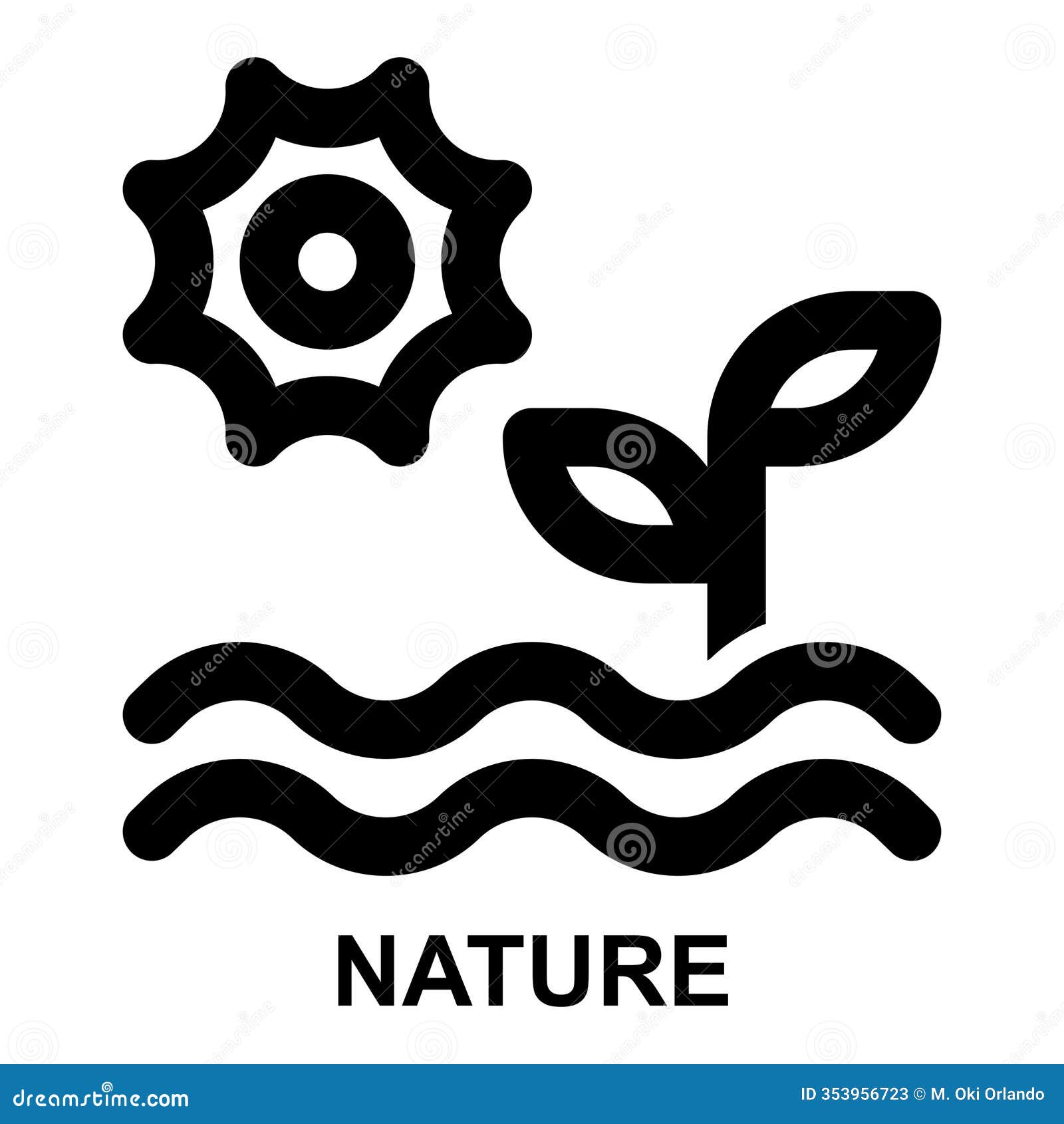 Nature, Natural, Ecology, Ecosystem, Environment, Water Outline Icon ...