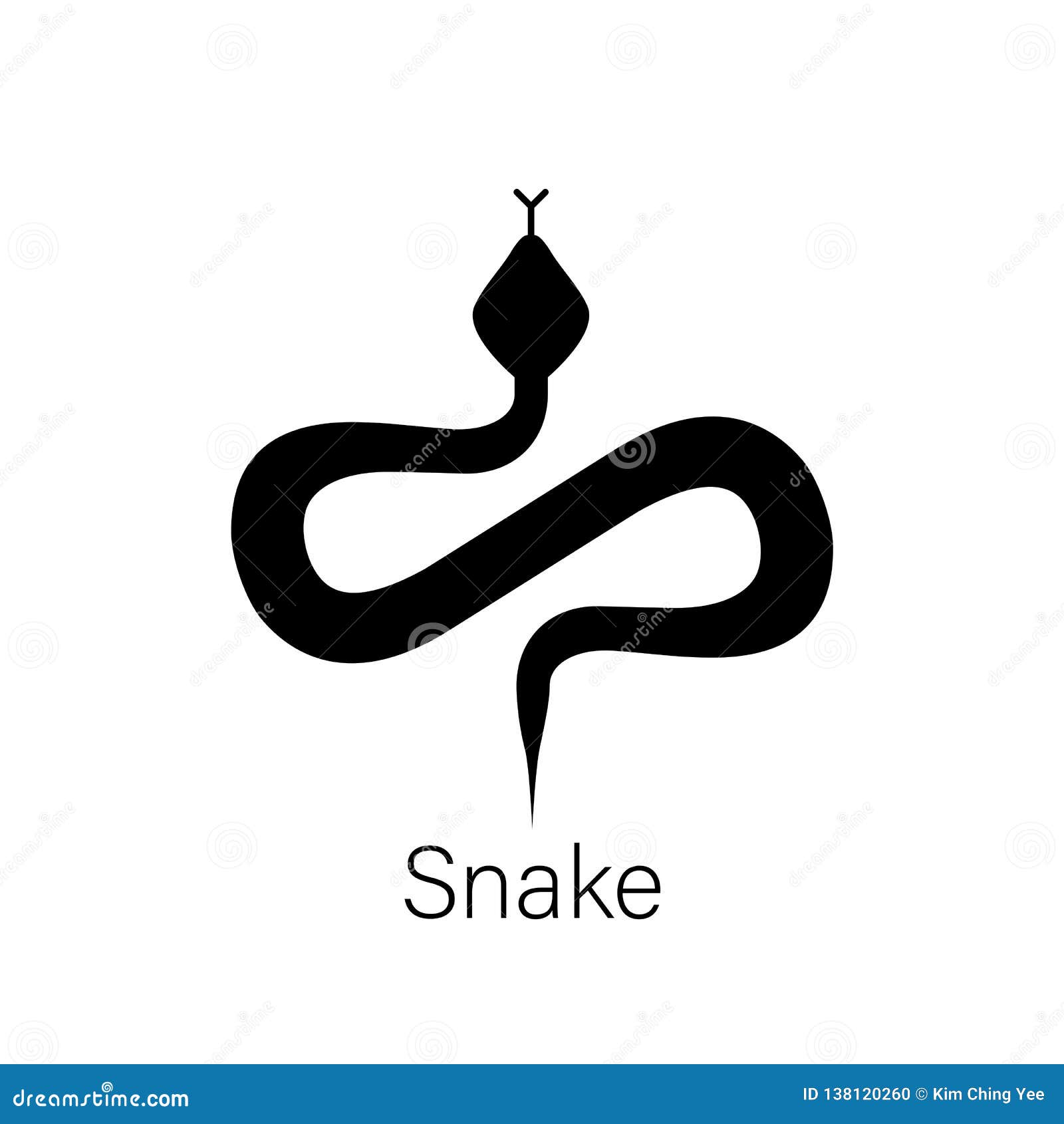 Black Snake Logo Design. Snake Sign Stock Vector - Illustration of ...