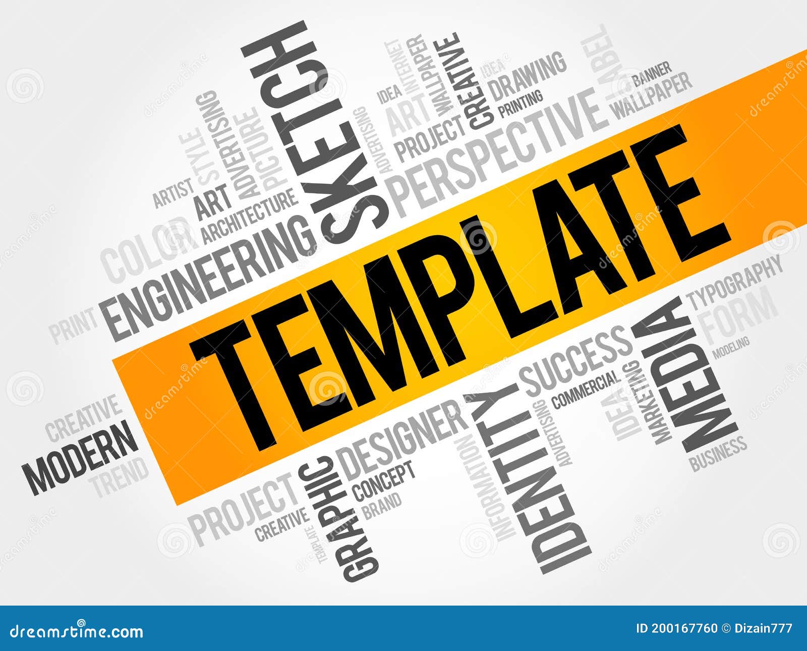 TEMPLATE stock illustration. Illustration of blank, decoration - 200167760