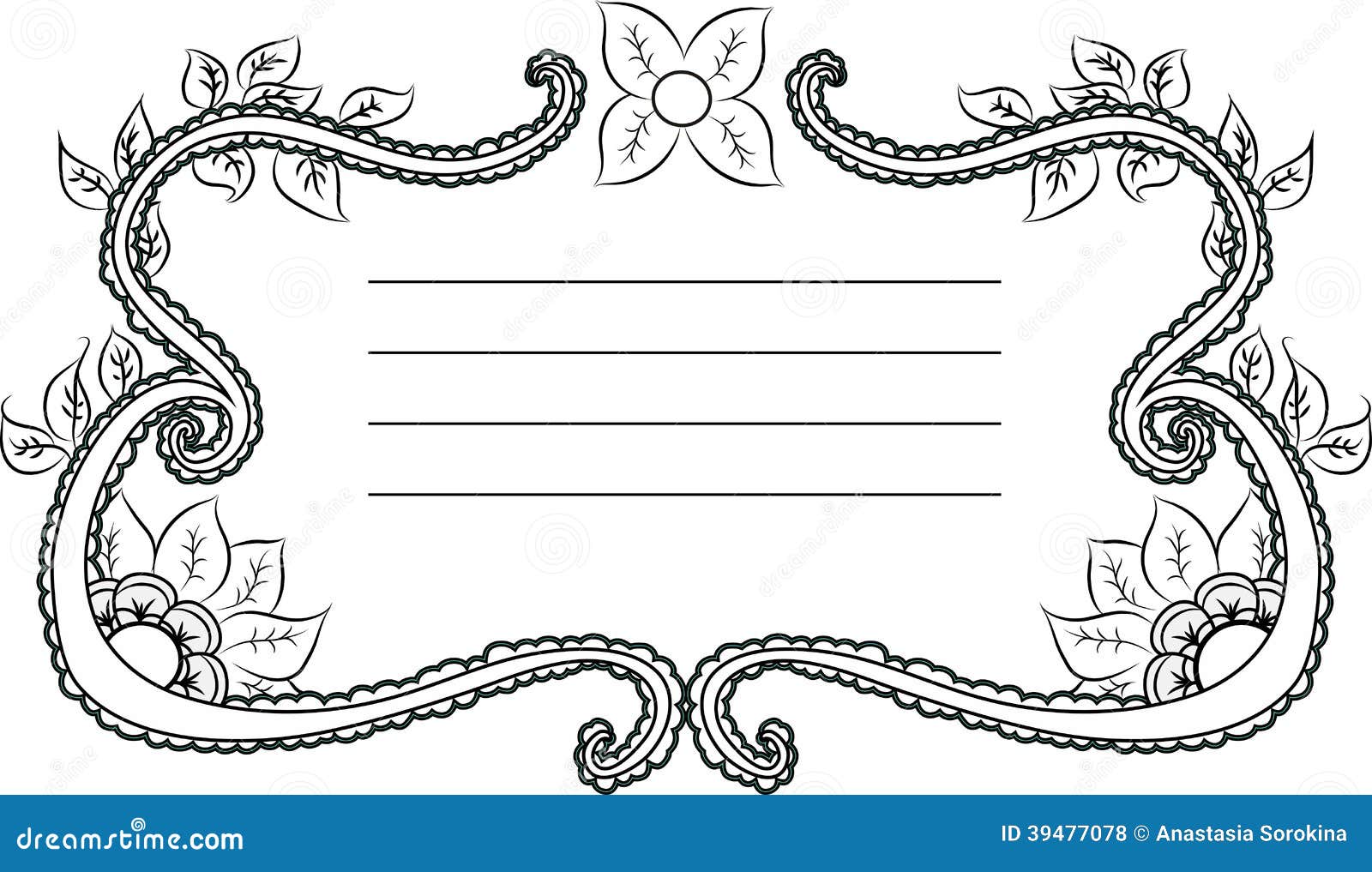 Template for text stock vector. Illustration of style - 39477078