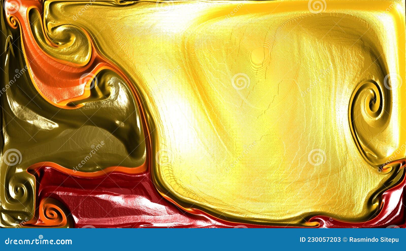Template for Text with Golden Blank Fluid Surface Stock Illustration ...