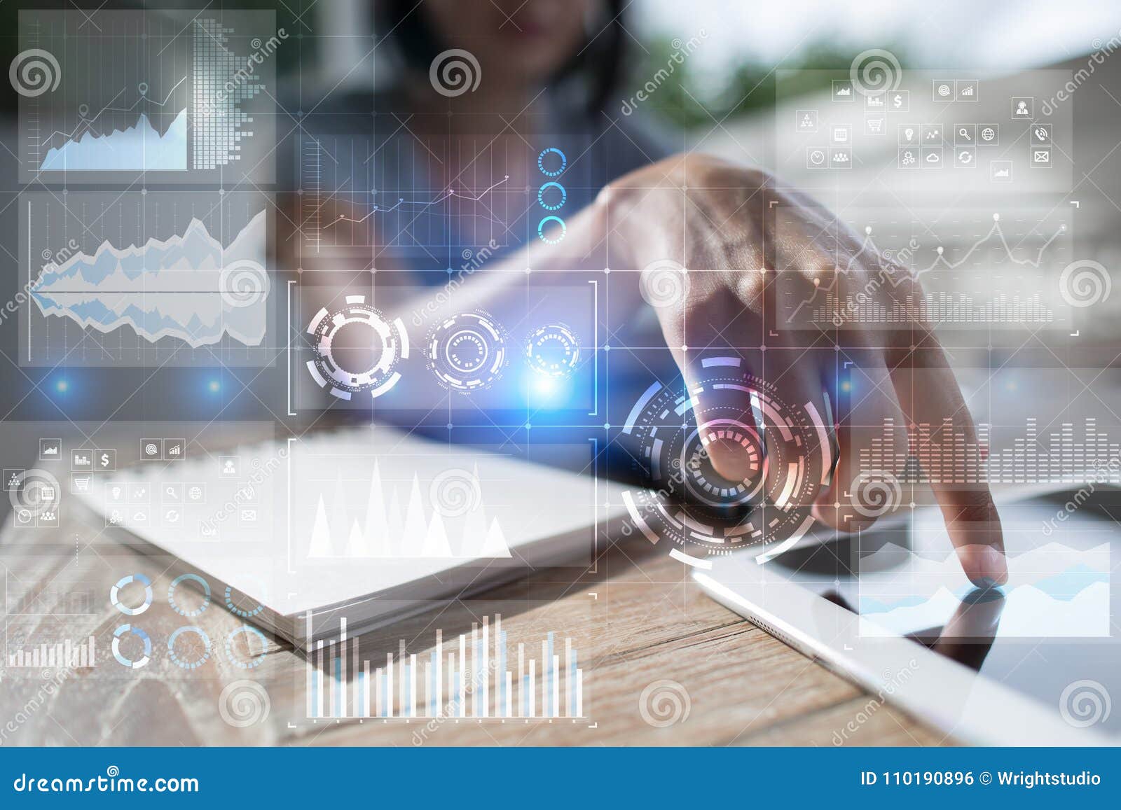 Template for Text, Virtual Screen Background. Business, Internet ...