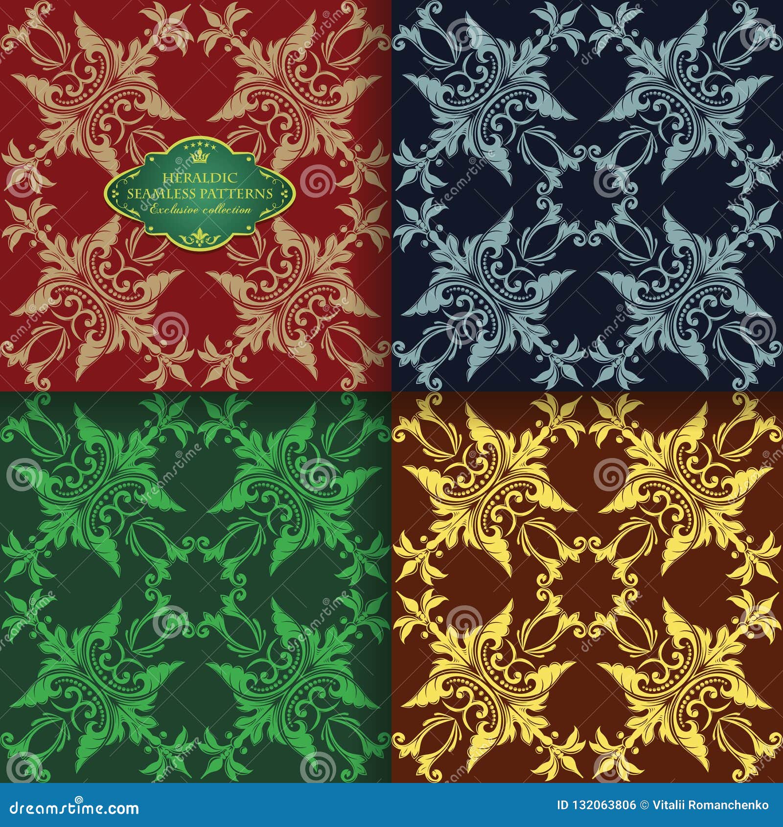 Vintage Floral Patterns. Seamless Texture for Wallpaper, Textile ...