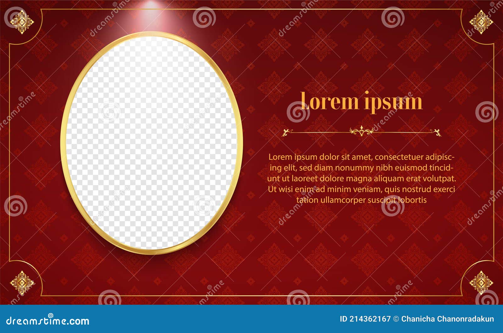 Template Thai Pattern Background Stock Vector - Illustration of ...