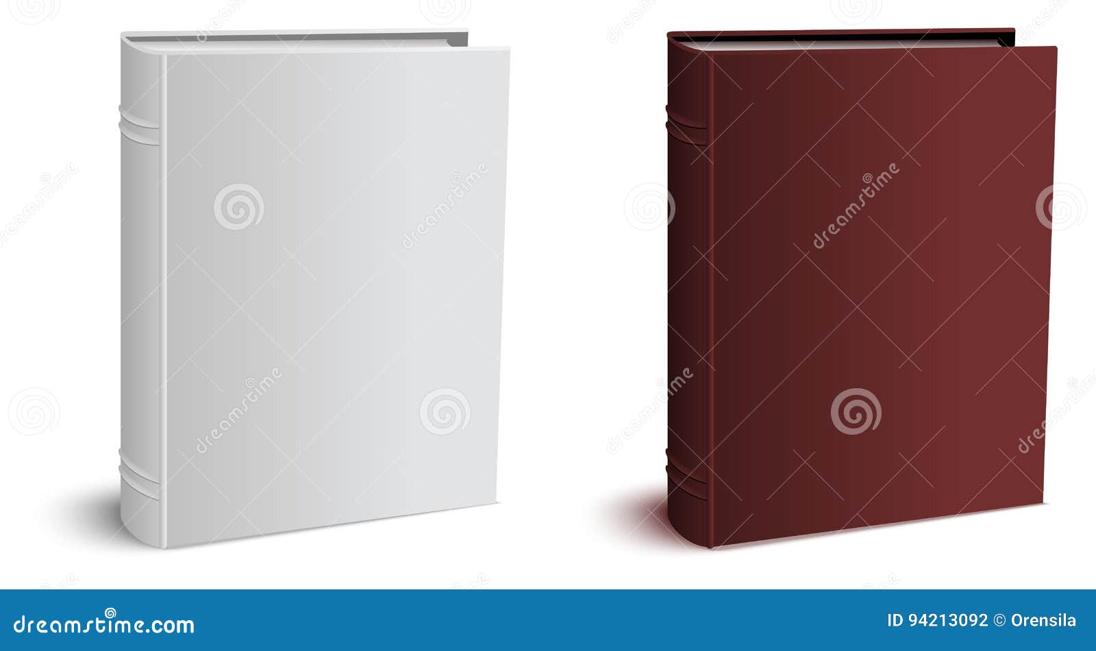Template Three-dimensional Hardcover Closed Book Stock Vector ...