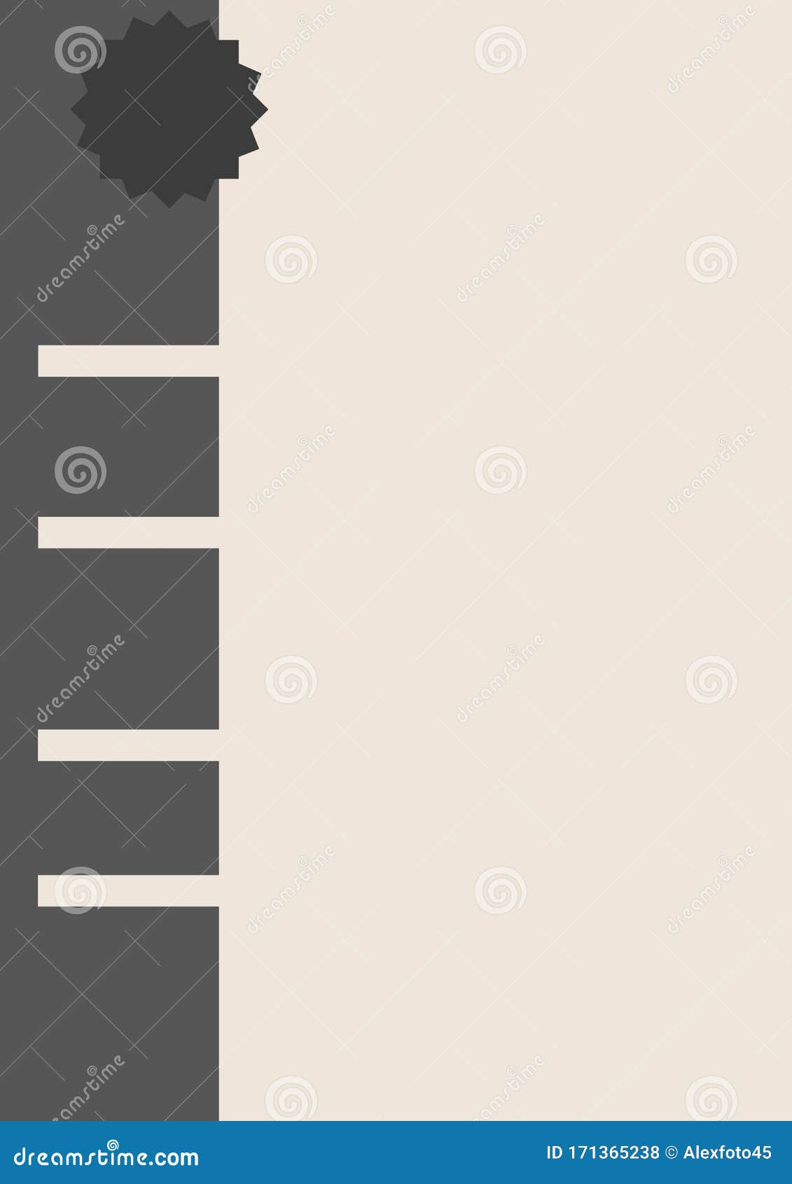 Template for Typesetting a Book, Magazine. Stock Illustration ...