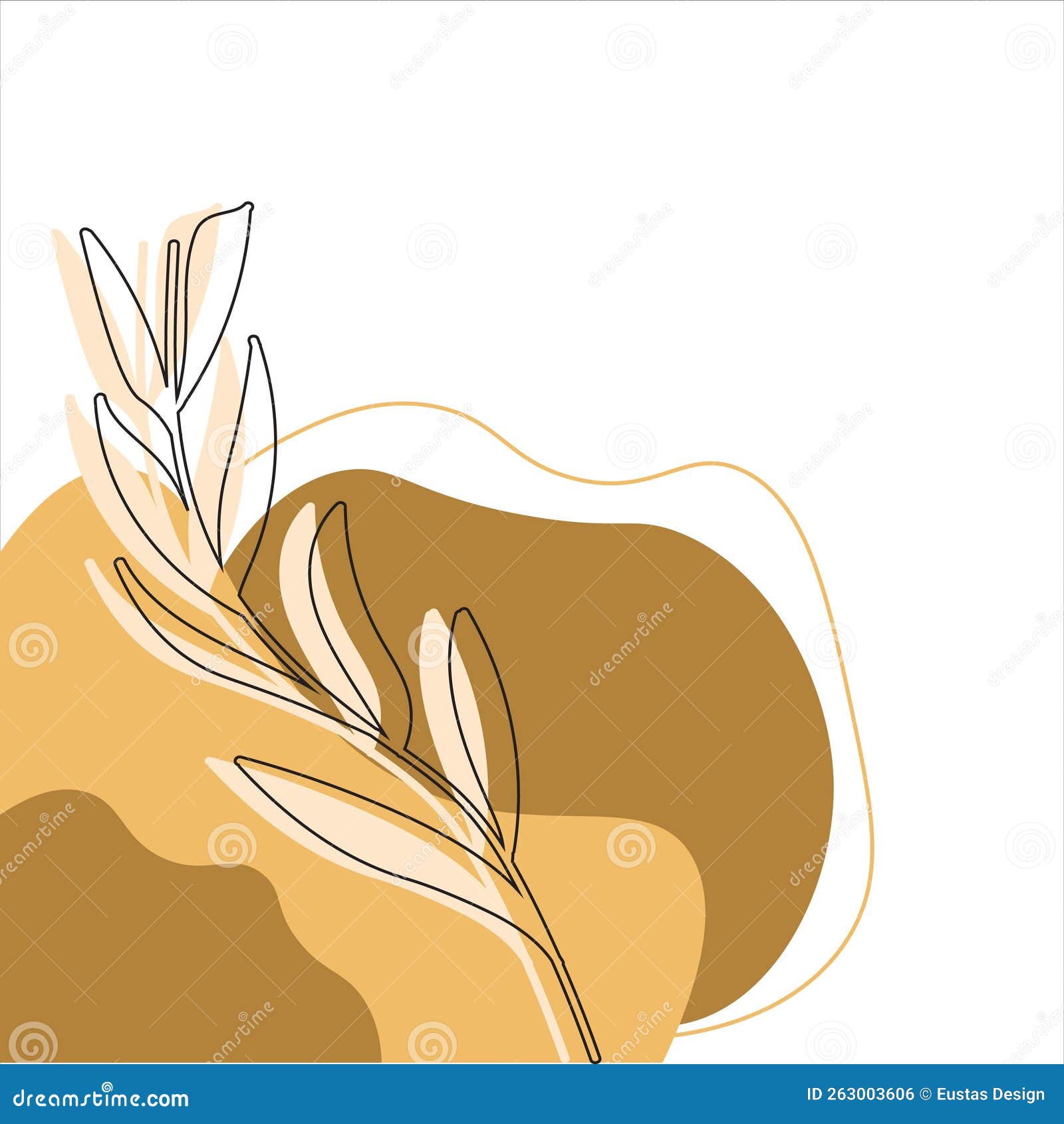 Leaf Corner Vector stock vector. Illustration of branch - 263003606