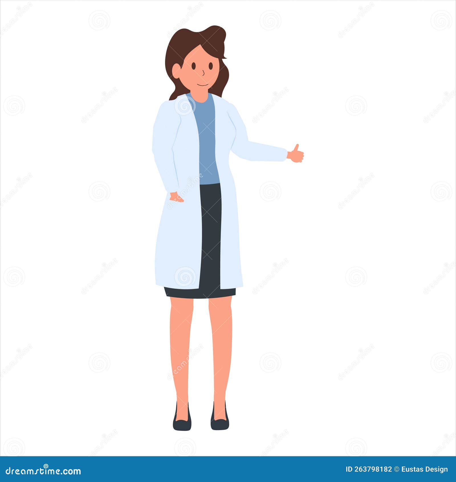 Cartoon Illustration Female Doctors Stock Vector - Illustration of ...