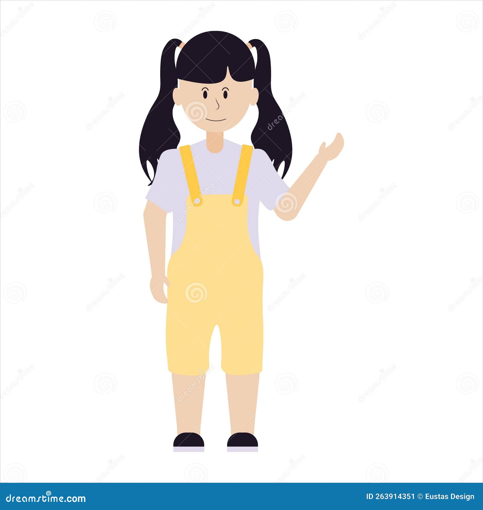 Cute Girls Vector Illustration Stock Vector - Illustration of upload ...
