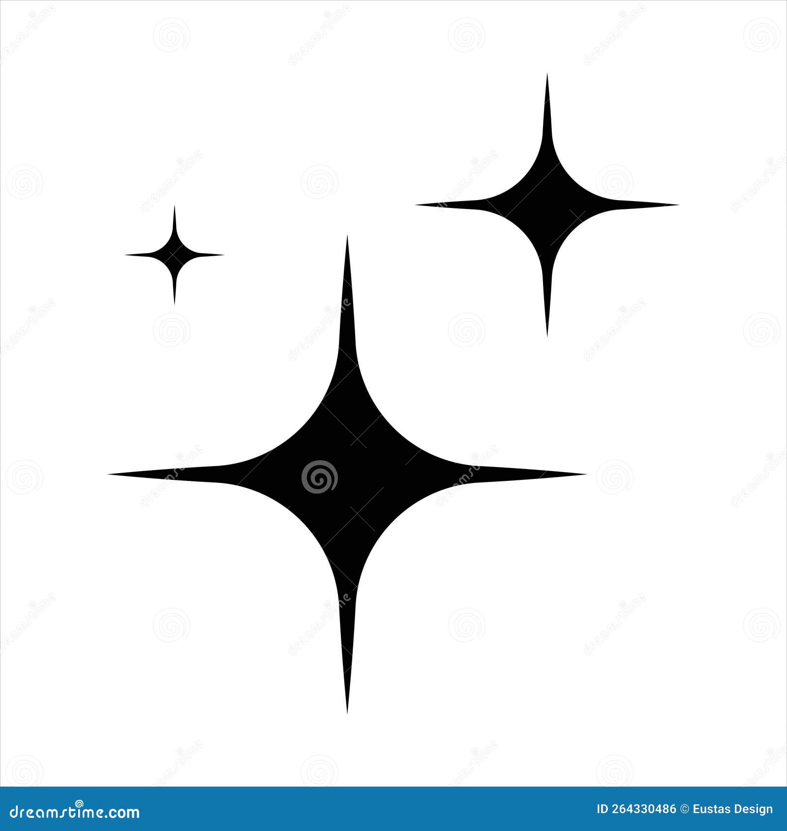 Sparkle Star Icon Vector stock vector. Illustration of diagram - 264330486